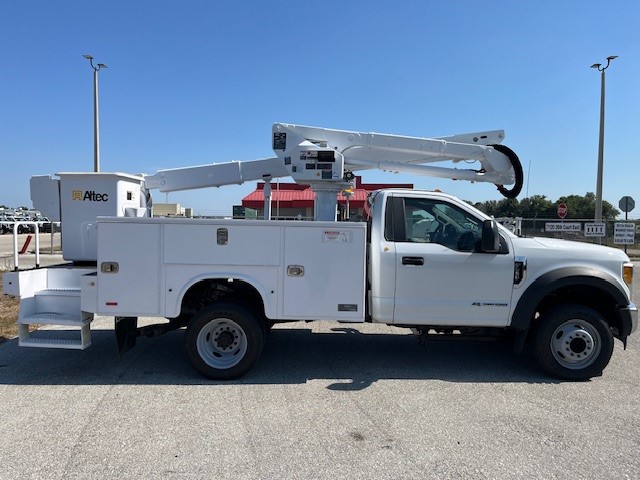 ** CLOSE OUT SALE ** STOCK # 54634 2018 FORD F550 45FT BUCKET TRUCK-LOW ...